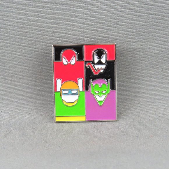 Accessories | Spiderman Pin 4 Panel Character Pin Stamped Pin | Poshmark